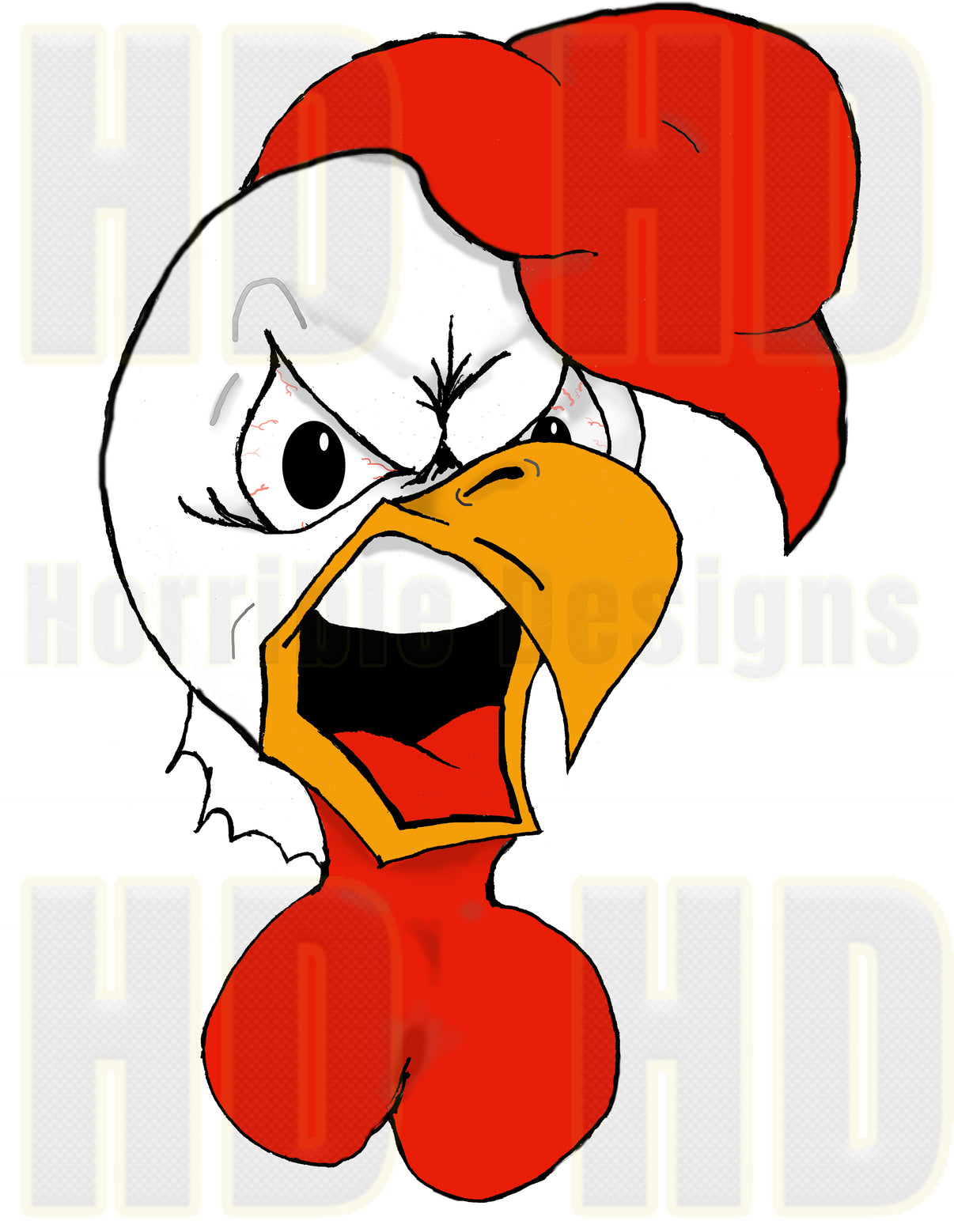 Angry Rooster Digital Download – Horrible Designs